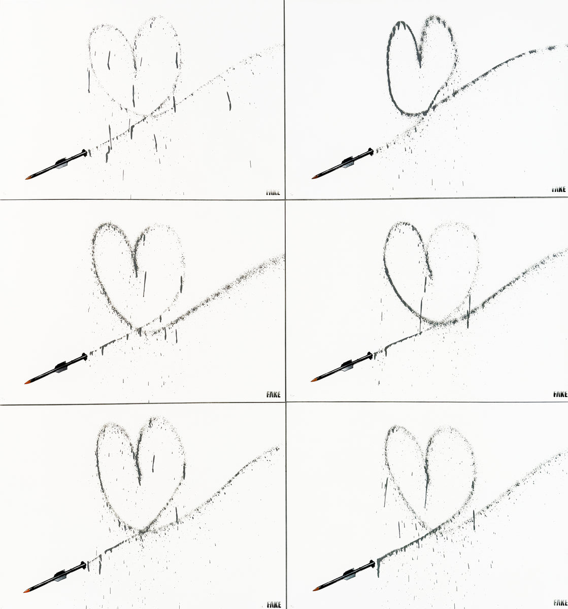 Red Cross Charity artwork "Missile Love" Main edition – HIGH ON SPRAY PAINT