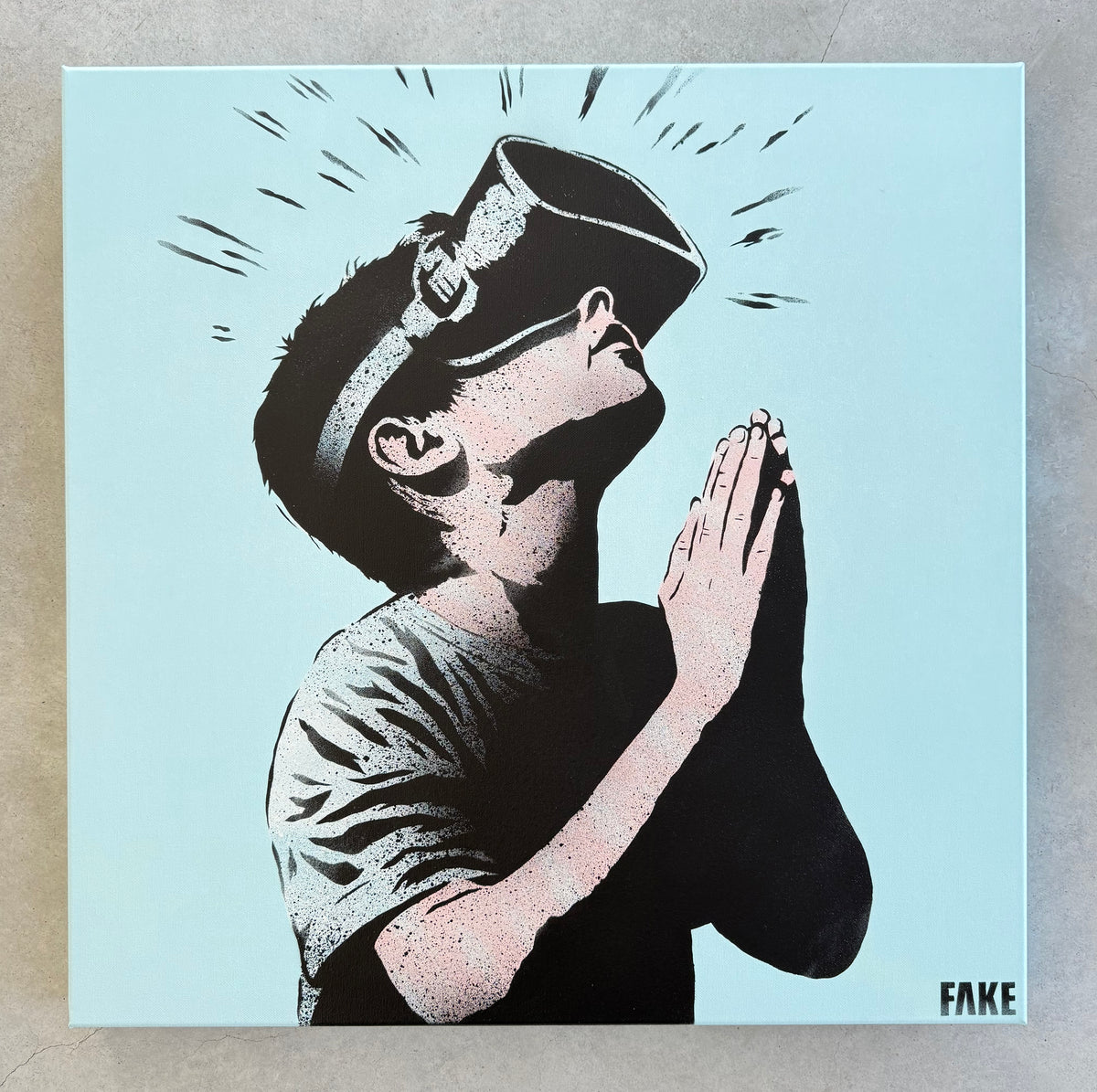 New Religion (1/1) blue – HIGH ON SPRAY PAINT